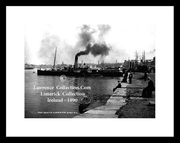 Limerick City ~ The Quays ~ Paddle Steamer ~ Co Limerick ......L197 B ...